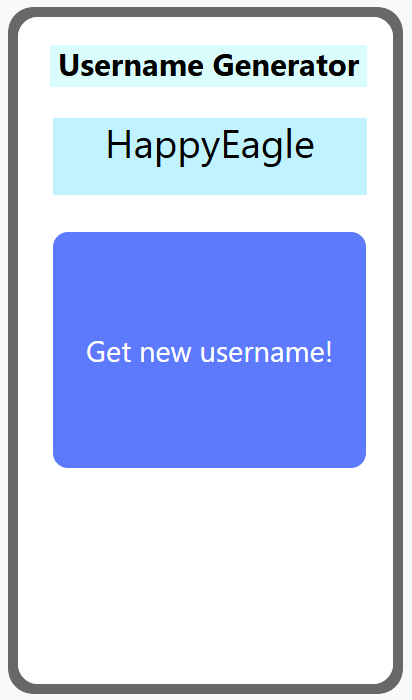 3. App - Username Generator - Super Study Party